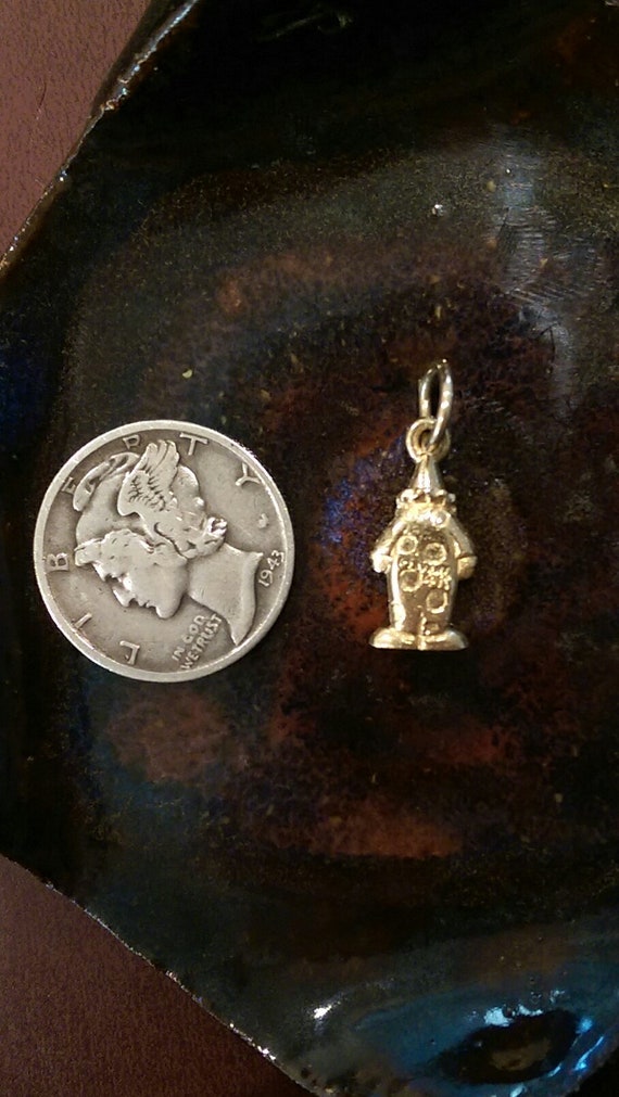 Vintage 14k kt solid gold circus clown charm or neckl… - Gem
