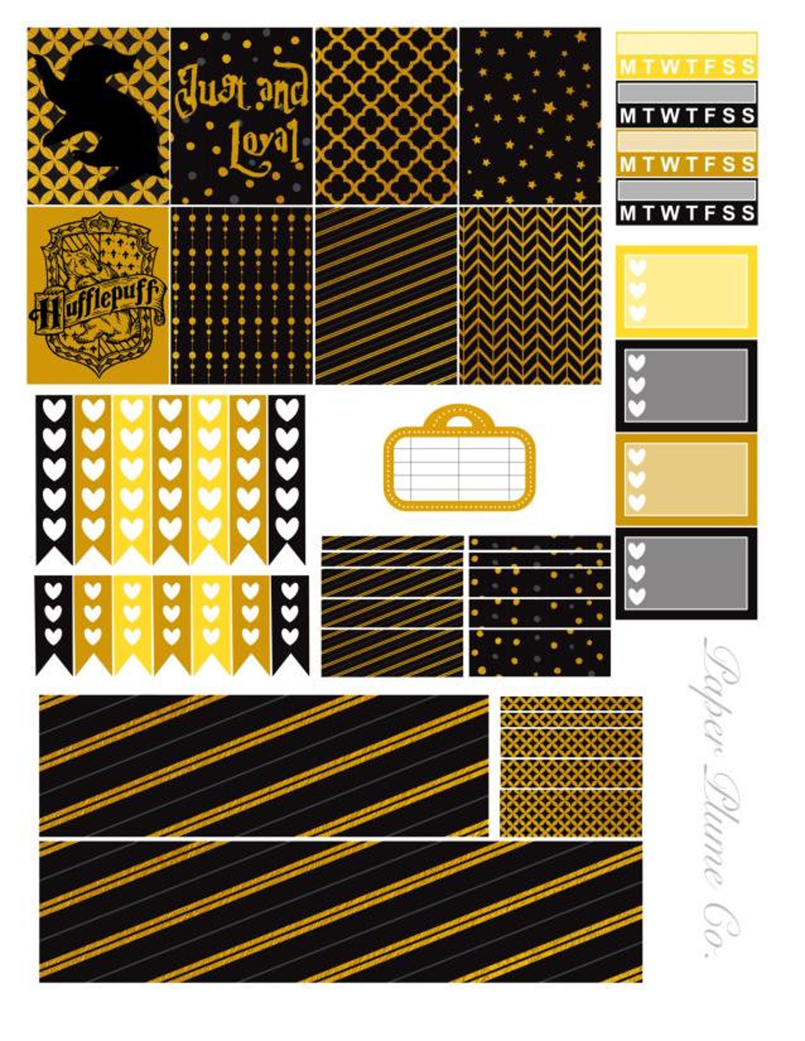 Printable "loyal" Planner Stickers - Etsy