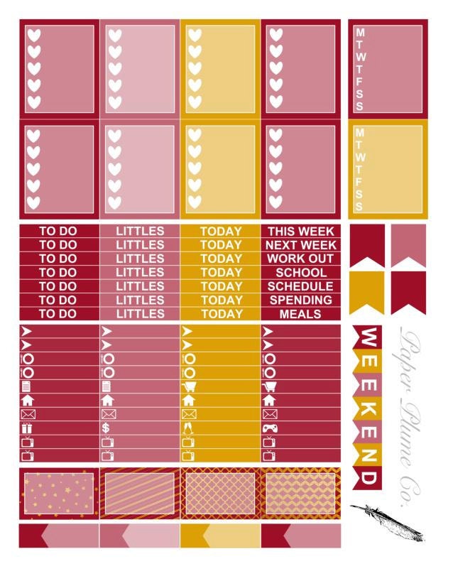 Printable brave Planner Stickers - Etsy