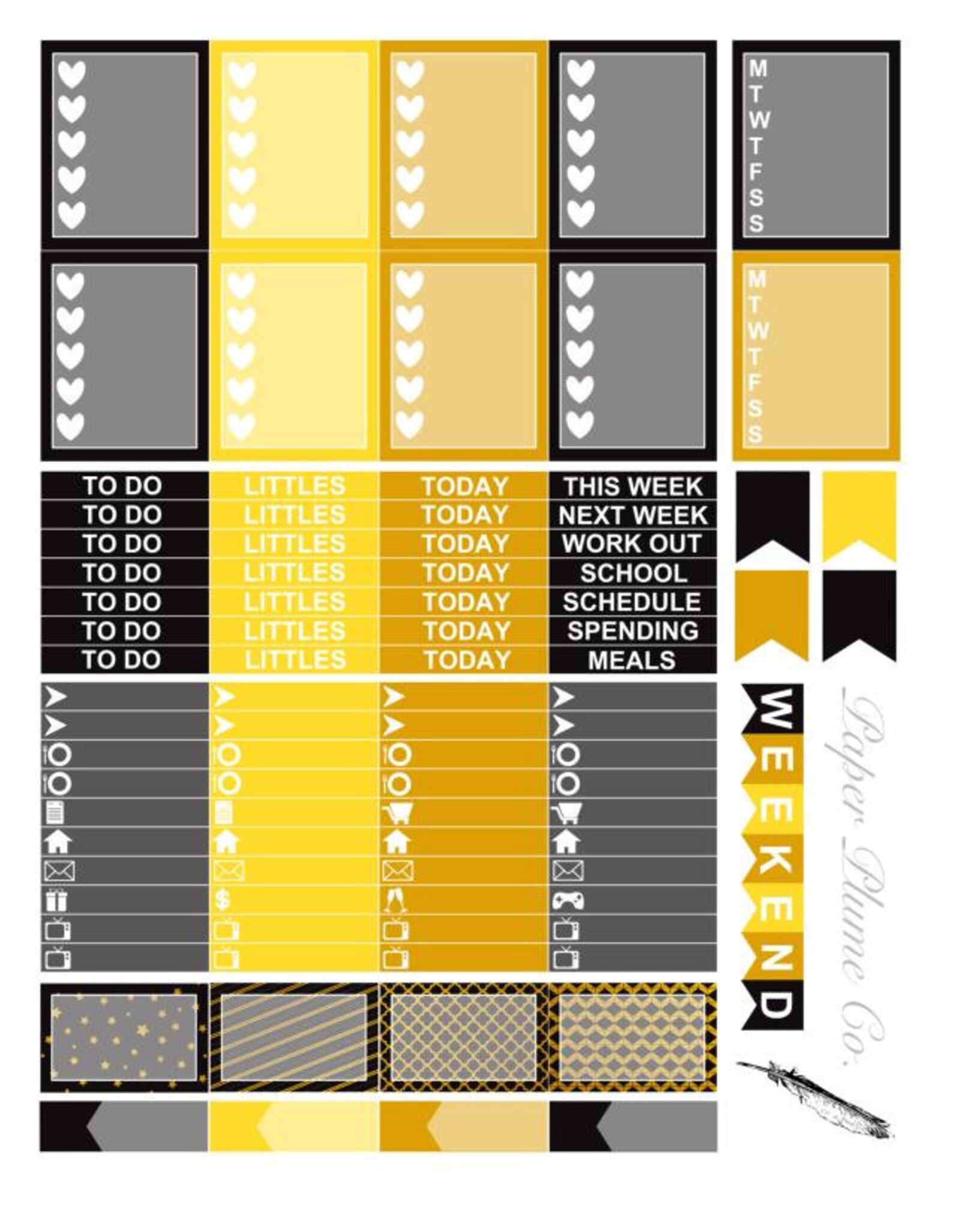 Printable "loyal" Planner Stickers - Etsy