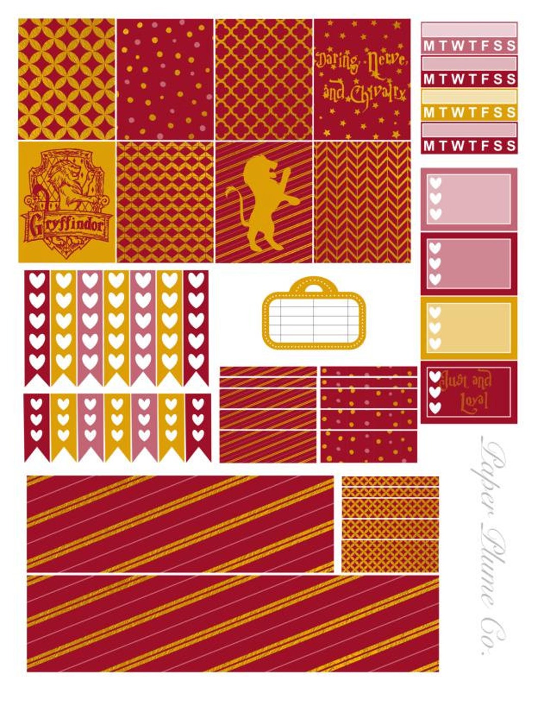 Printable "brave" Planner Stickers - Etsy