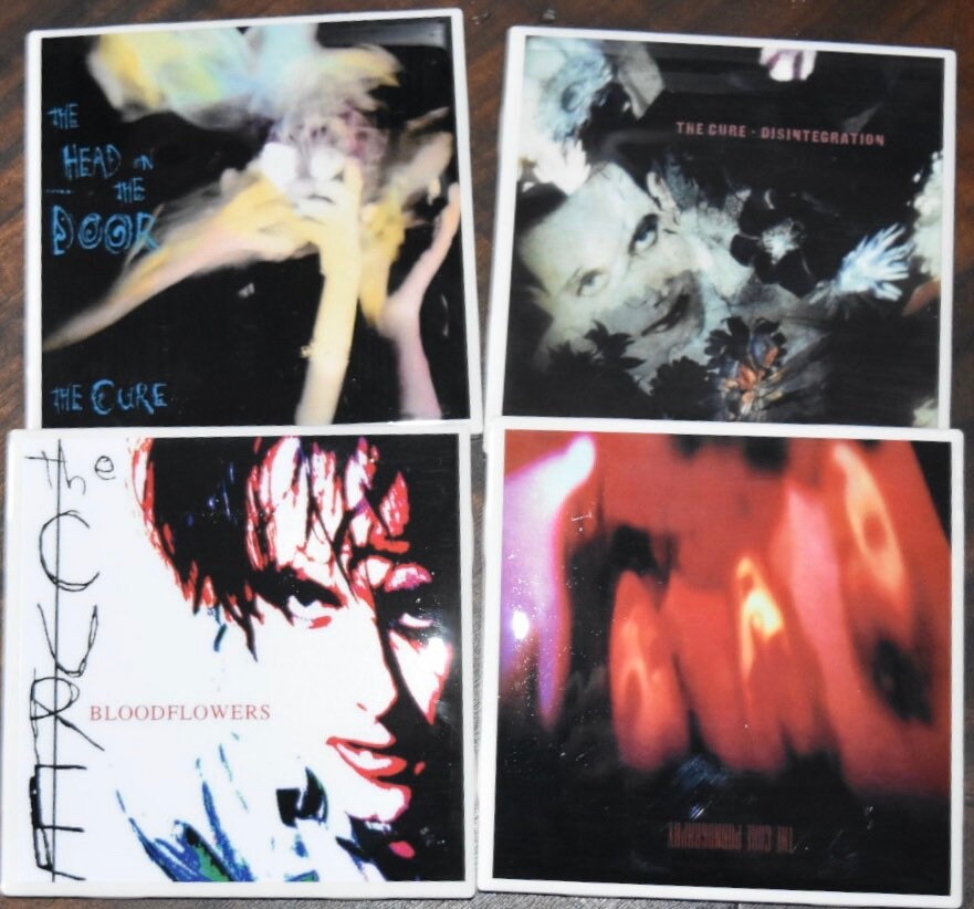 The Cure Coasters the Cure Gifts the Cure Album Covers | Etsy
