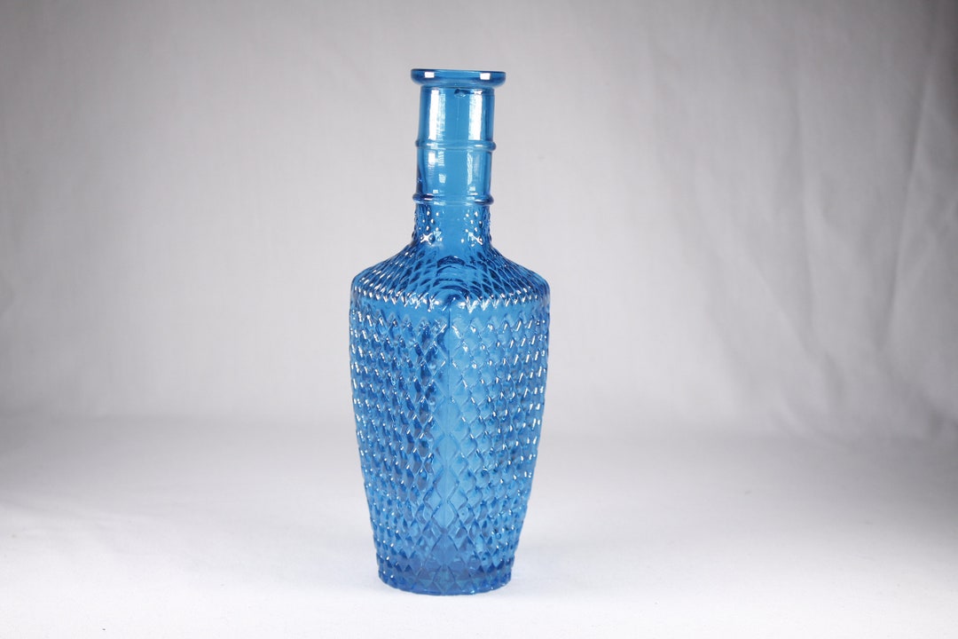 Blue Rossini Genie Bottle 10 Decanter in Empoli Glass - Etsy
