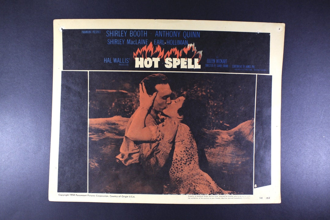 1958 HOT SPELL Lobby Card 11x14" Shirley Booth / Anthony Quinn ...