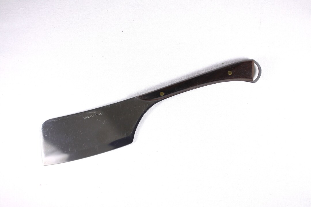 Vintage 11" Wood Handled Cleaver, Smaller Elegant Cheeseboard Cleaver ...