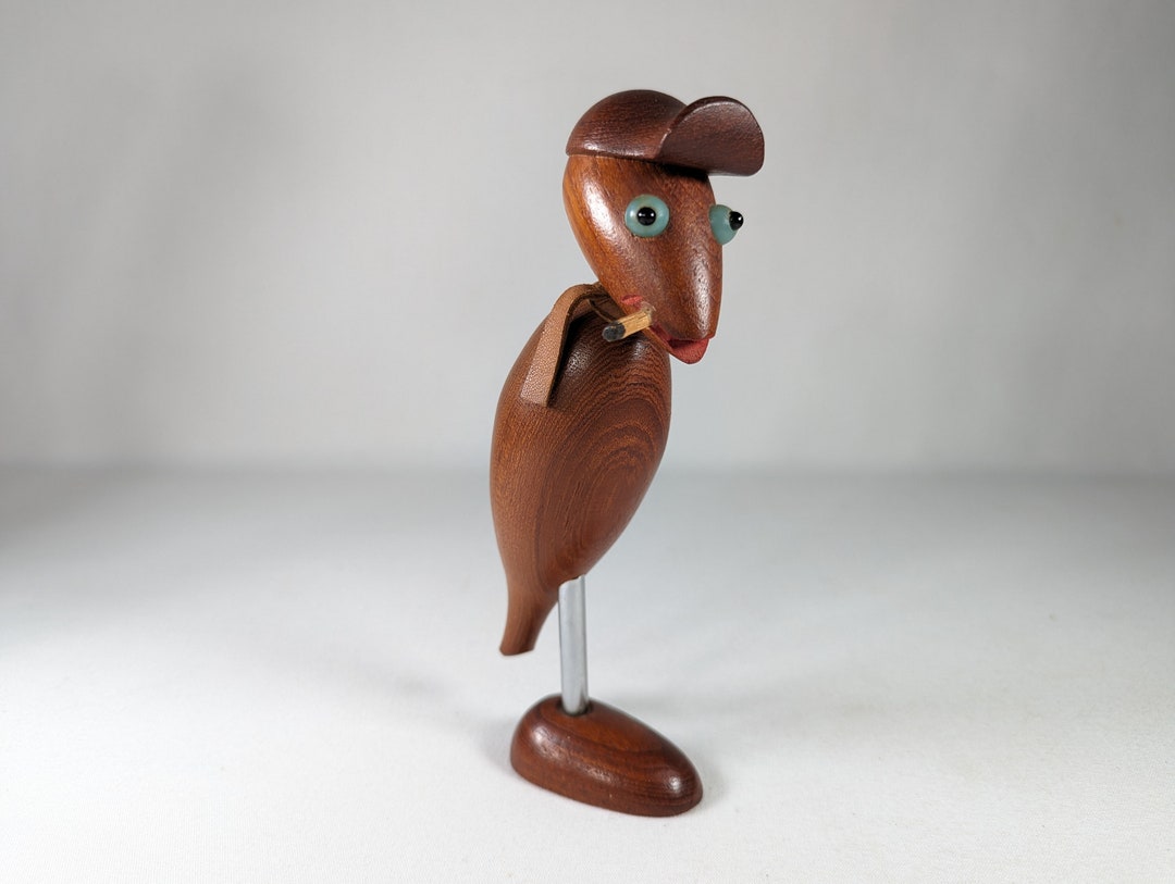 Vintage Teak Bird Bottle Opener, Hans Bolling / Arne Basse MCM Danish ...