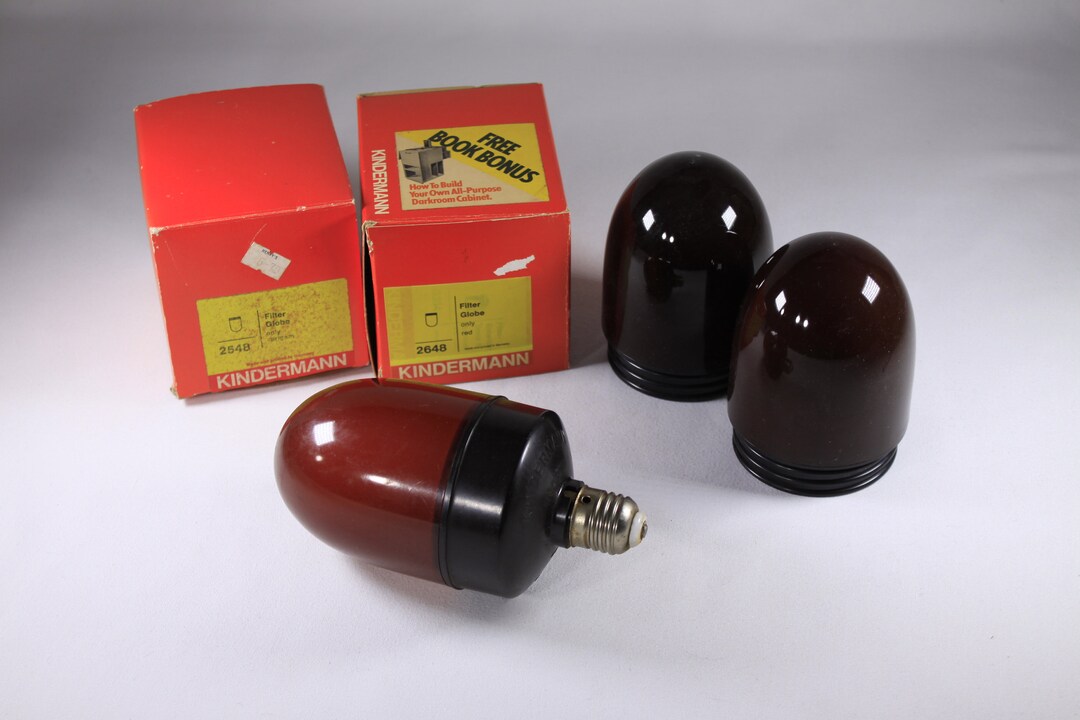 Vintage Kindermann Inaktin Darkroom Safelight Filter, Photo Development ...
