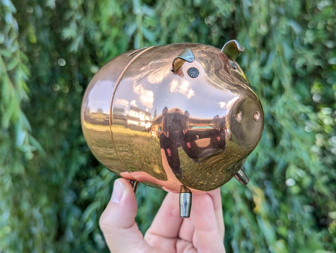 Vintage Coppercraft Guild Copper Piggy Bank: USA Made Nursery Decor - Etsy