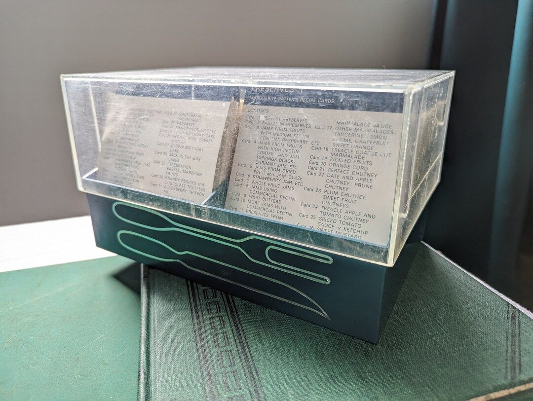 1960s Marguerite Patten's Recipe Cards in Box Blue by Paul Hamlyn Ltd ...