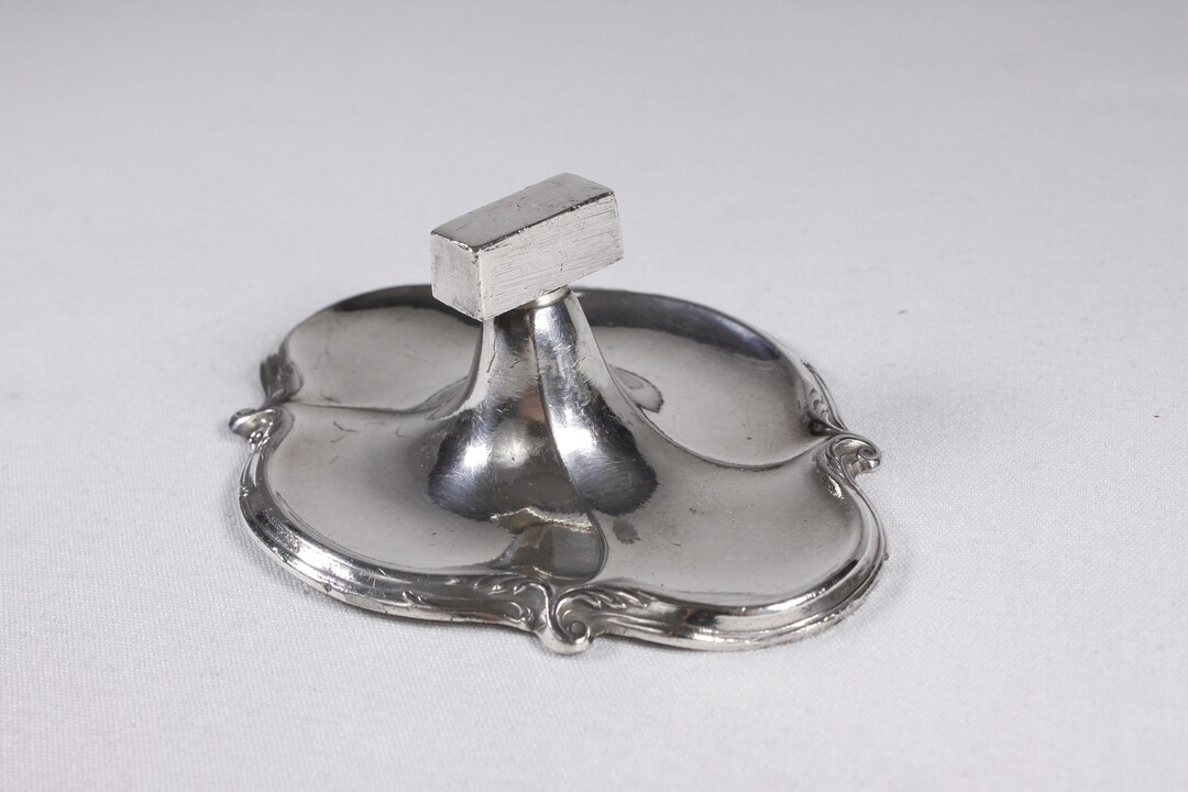 Antique Jugendstil WMF Matchbox Stand, Vintage Distressed Oxidized ...