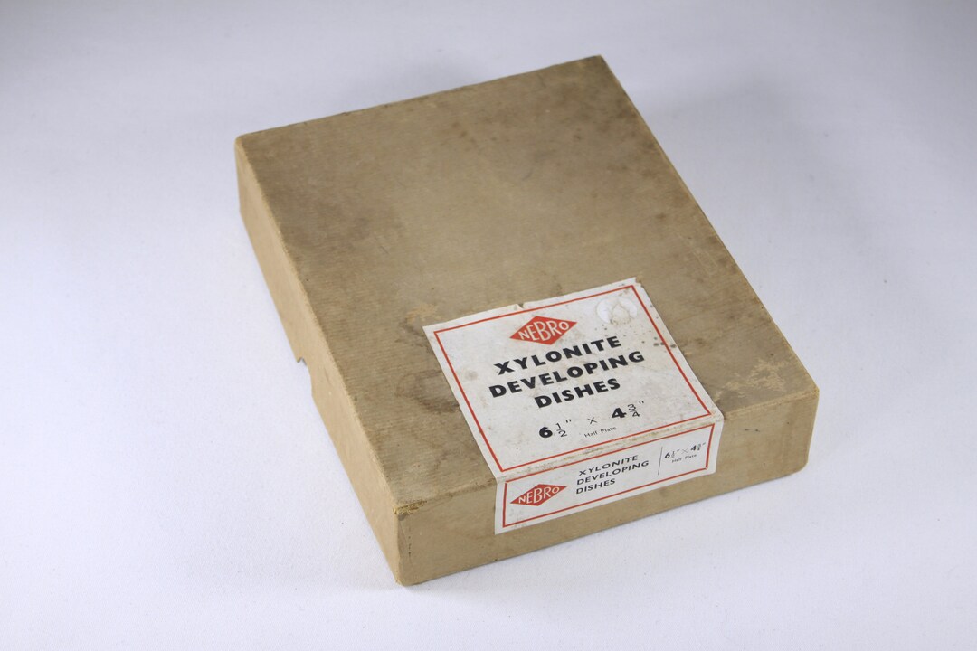 Vintage NEBRO Xylonite Development Dishes Half Plate Size, Vintage ...