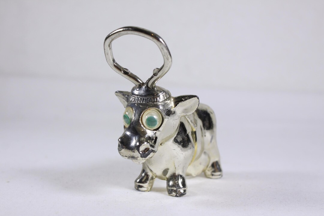 Vintage Blue Googly Eye COW Bottle Opener and Corkscrew, COW Barwares ...