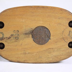 Antique 14 Double Wood Rope Block Canada Block Co. St Catherines ...