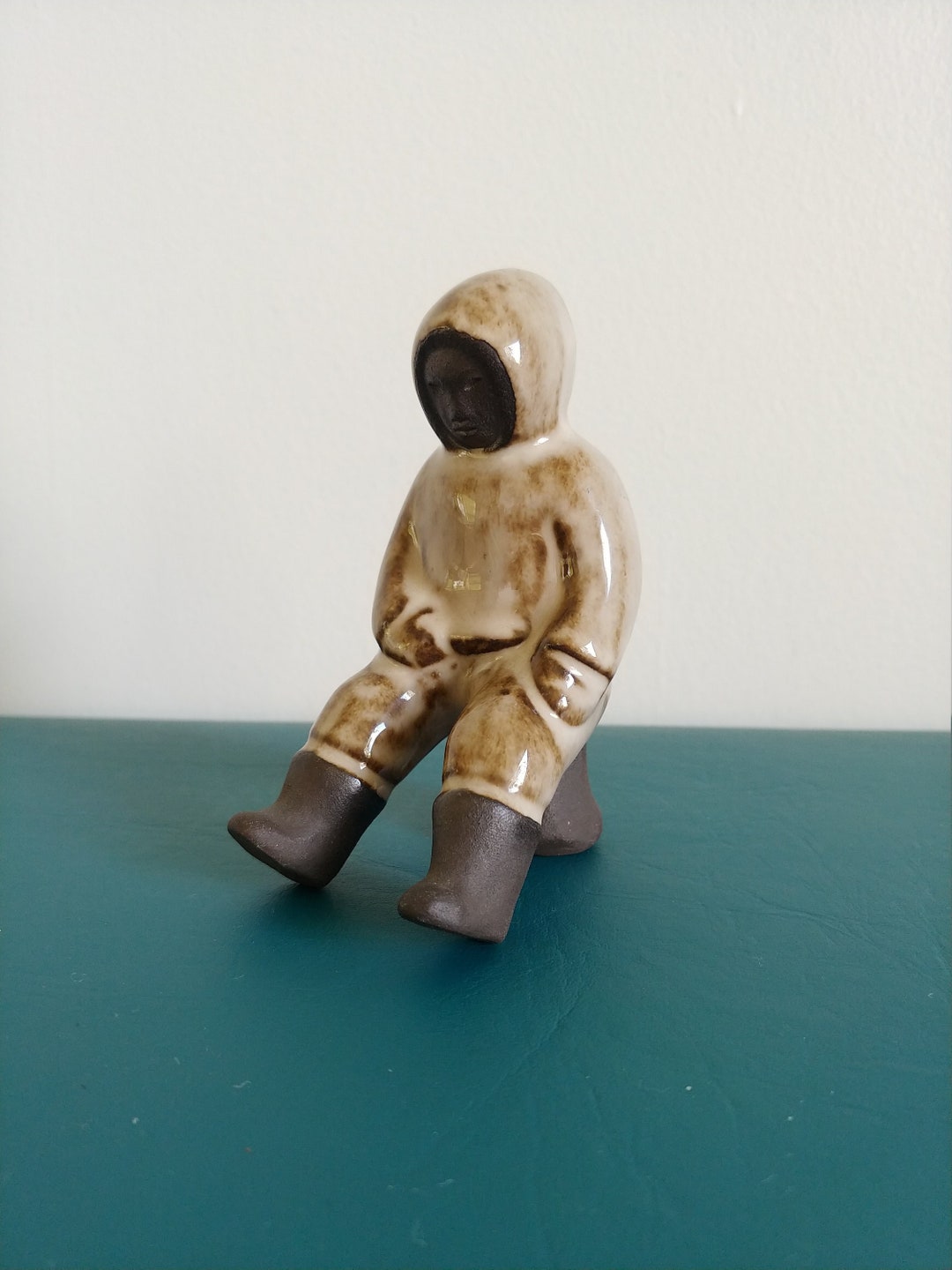 1960s Sitting Inuit Figurine 4" by Hyllested Denmark - Etsy