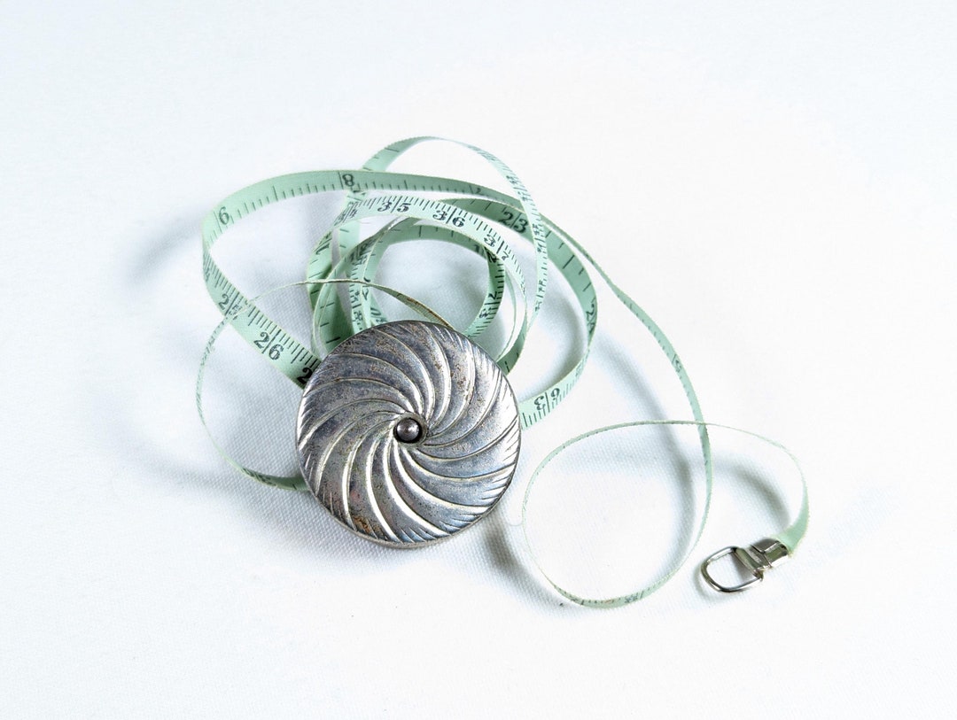 Vintage Candy Swirl Retractable Cloth and Metal Tape Measure ...