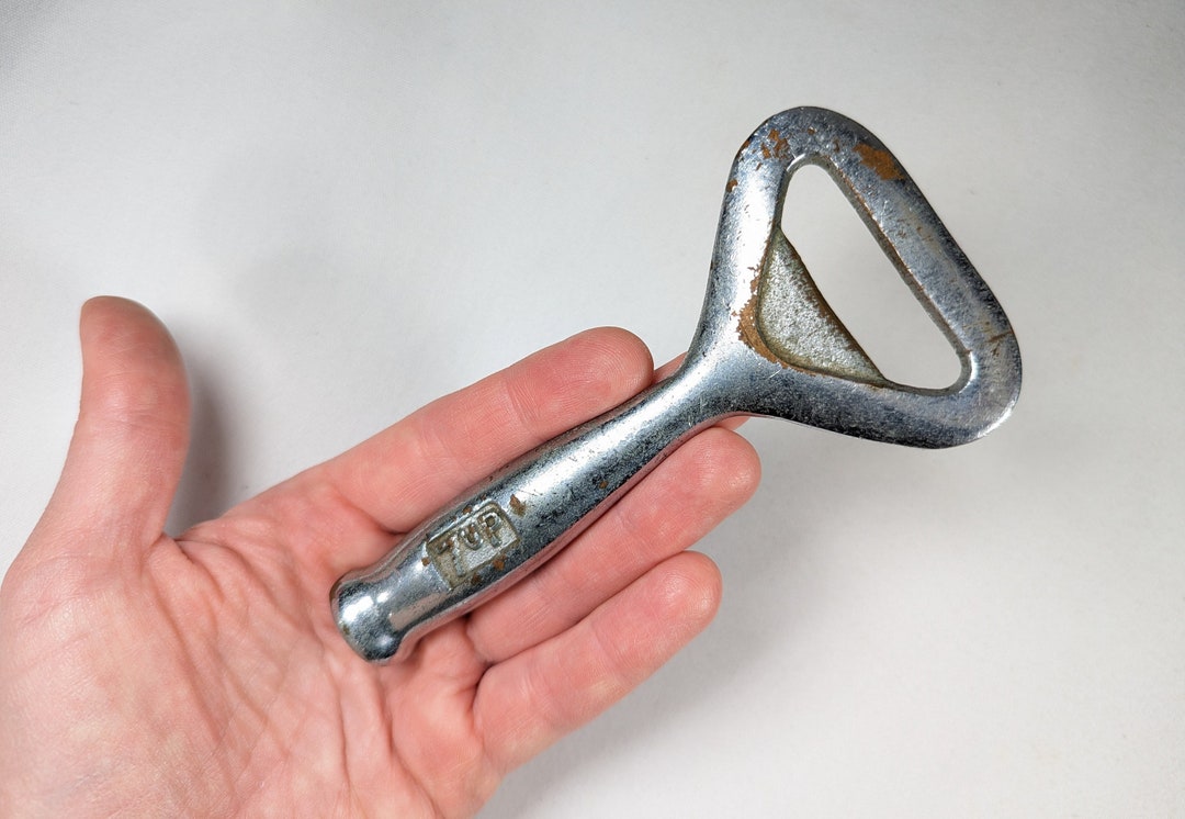 Vintage 7UP Solid Brass Metal Bottle Opener / Ice Breaker Soda Beer BBQ ...