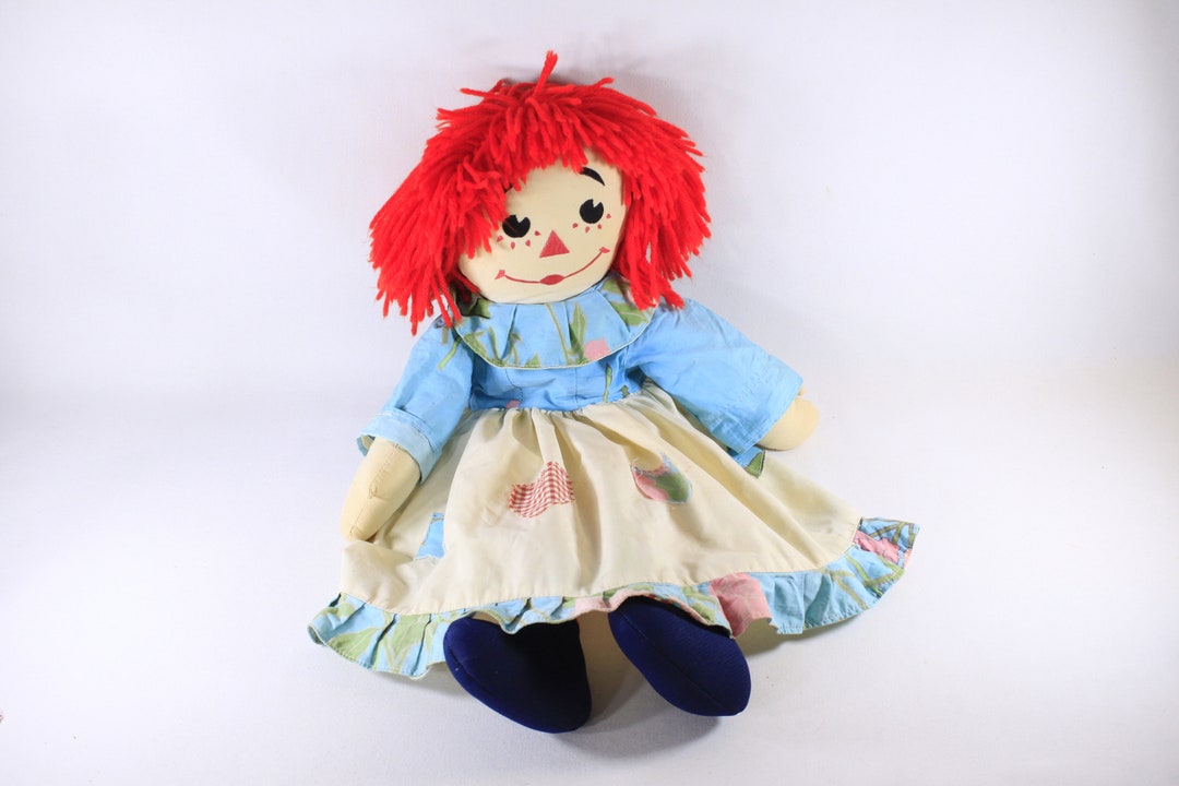 Vintage Large 23 Raggedy Ann Doll, Vintage Cloth Doll, Them Are You ...