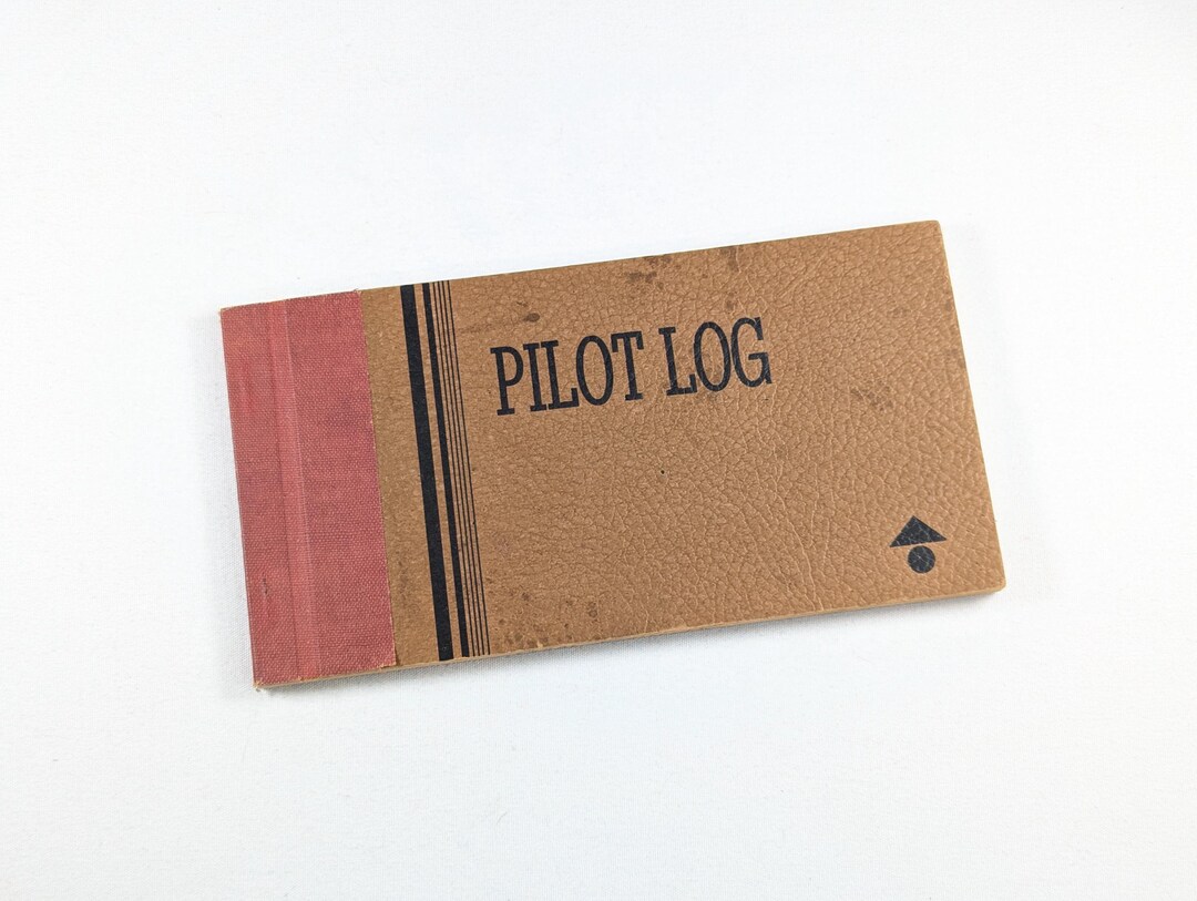 1961 Pilot Log Partially Used, Vintage Flying Logbook for Crafts ...
