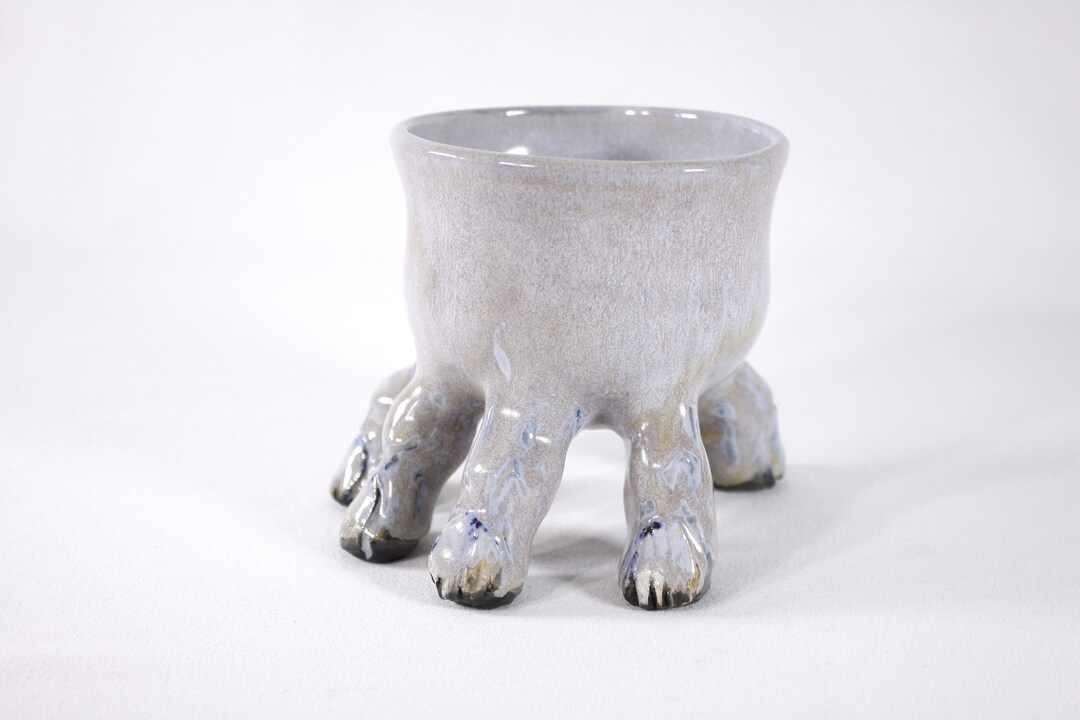 Handmade Ceramic Troll Finger Bowl, Creepy Halloween Teacup, Cousin IT ...