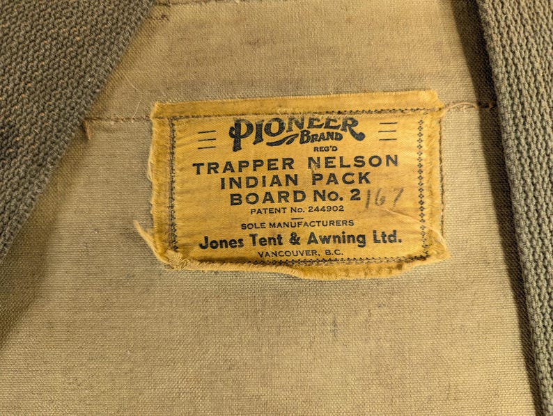 Vintage 1920-1930s Pioneer Brand Trapper Nelson Indian Packboard No. 2 ...