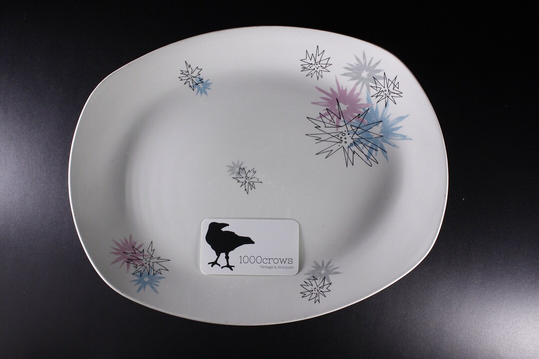 1950s MCM Starburst Serving Platter, Quite Contrary Jessie Tait ...