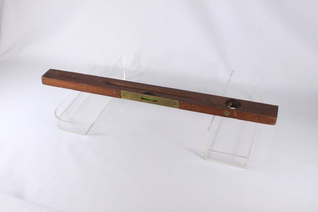 English 24" Solid Wood and Brass Spirit Level, Vintage Parry & Bott Ltd ...