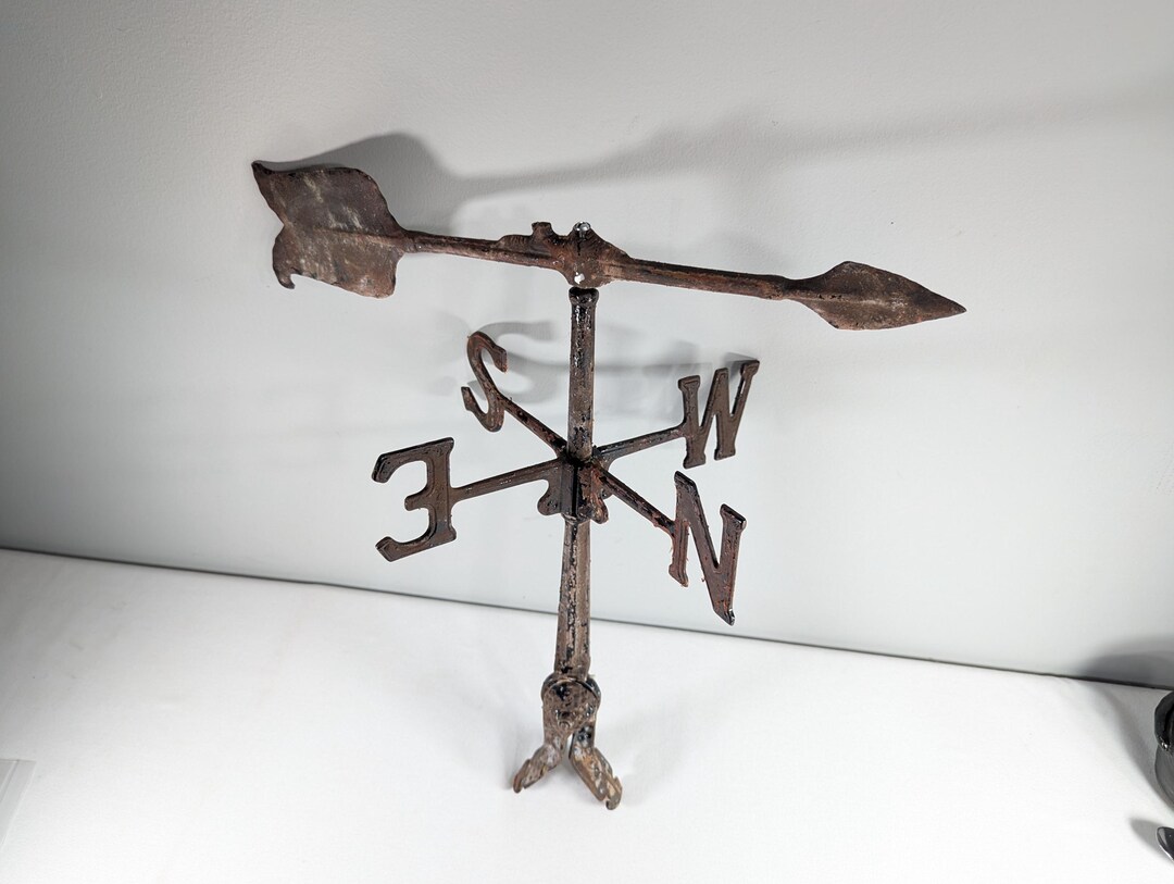 Vintage Classic Metal Weathervane, Weather Vane Wind Pointer, Roof ...