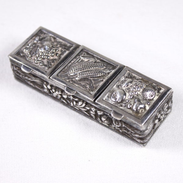 Silver Pill Box - Etsy