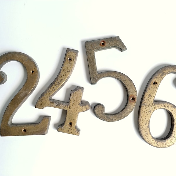 Brass House Numbers - Etsy