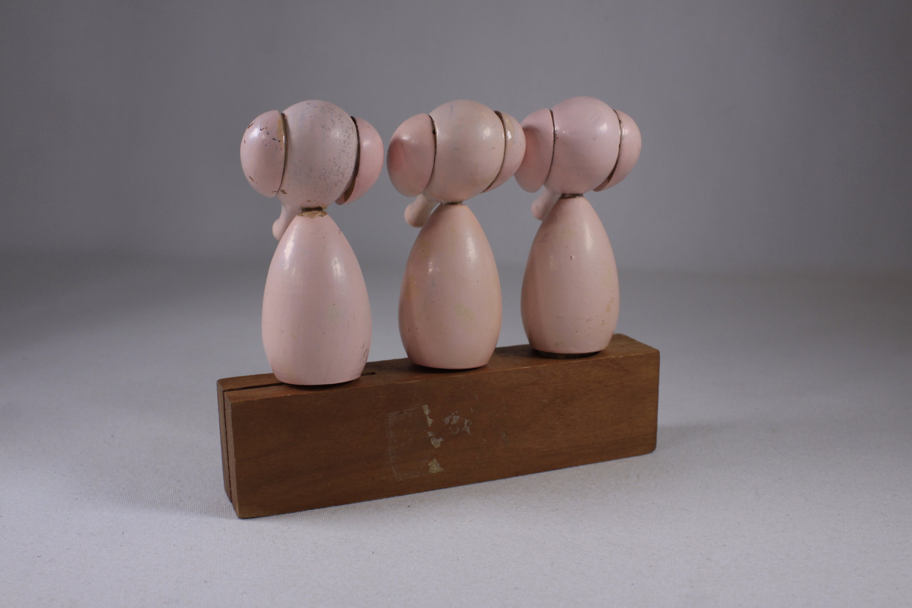 Vintage MCM Pink Elephants Bar Accessory Set, Anthropomorphic Animal ...