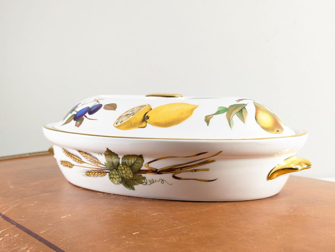 Royal Worcester Evesham Covered Dish, 1961 Fine China, Oven to ...