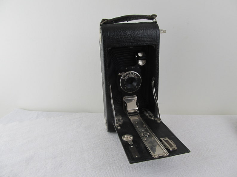 Vintage Seneca Trio Folding Scout 3A Bellows Camera, Antique Film ...