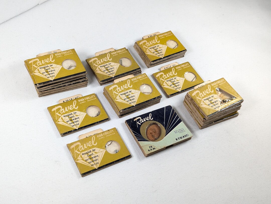 CHOOSE Ravel Sapphire Tip Record Player Replacement Needles NOS, 33 1/3 ...
