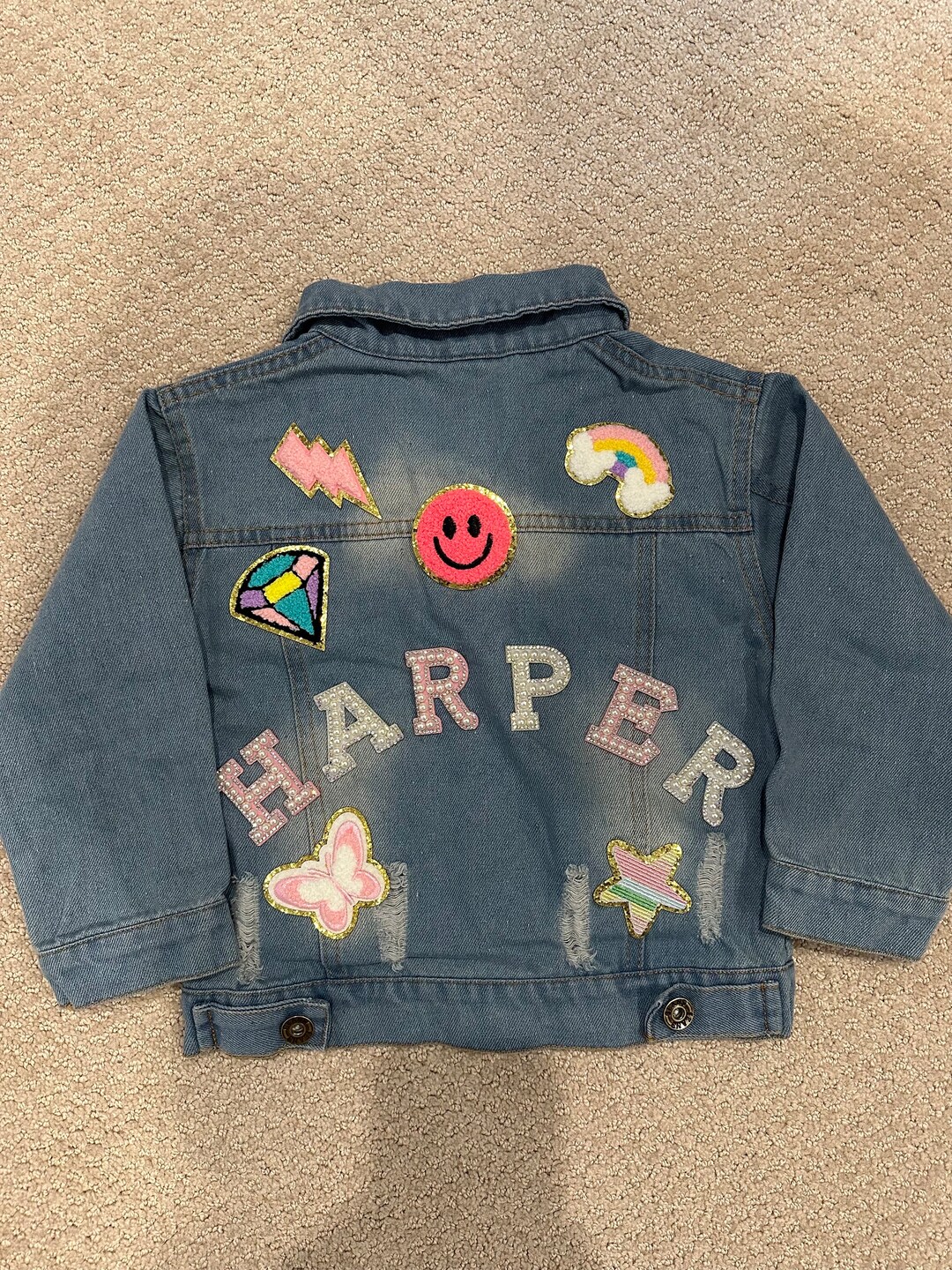 Personalized Jean Jacket for Girls - Etsy