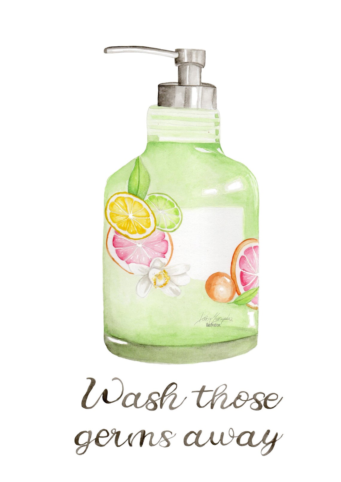 Wash Those Germs Away Wall Decoration Printable Digital | Etsy