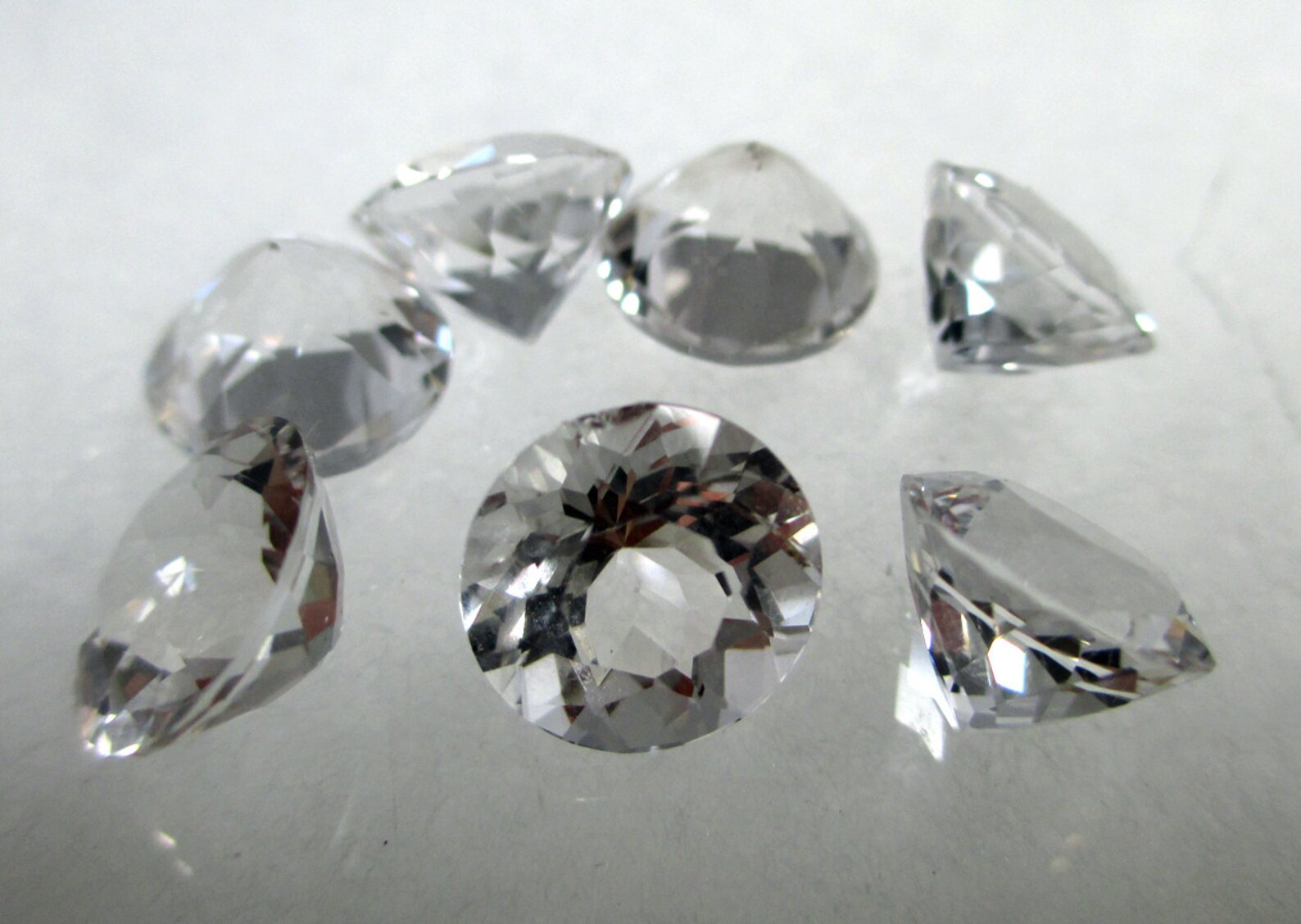 Calibrated 10mm Round FACETED HERKIMER DIAMOND 3.1 ct | Etsy