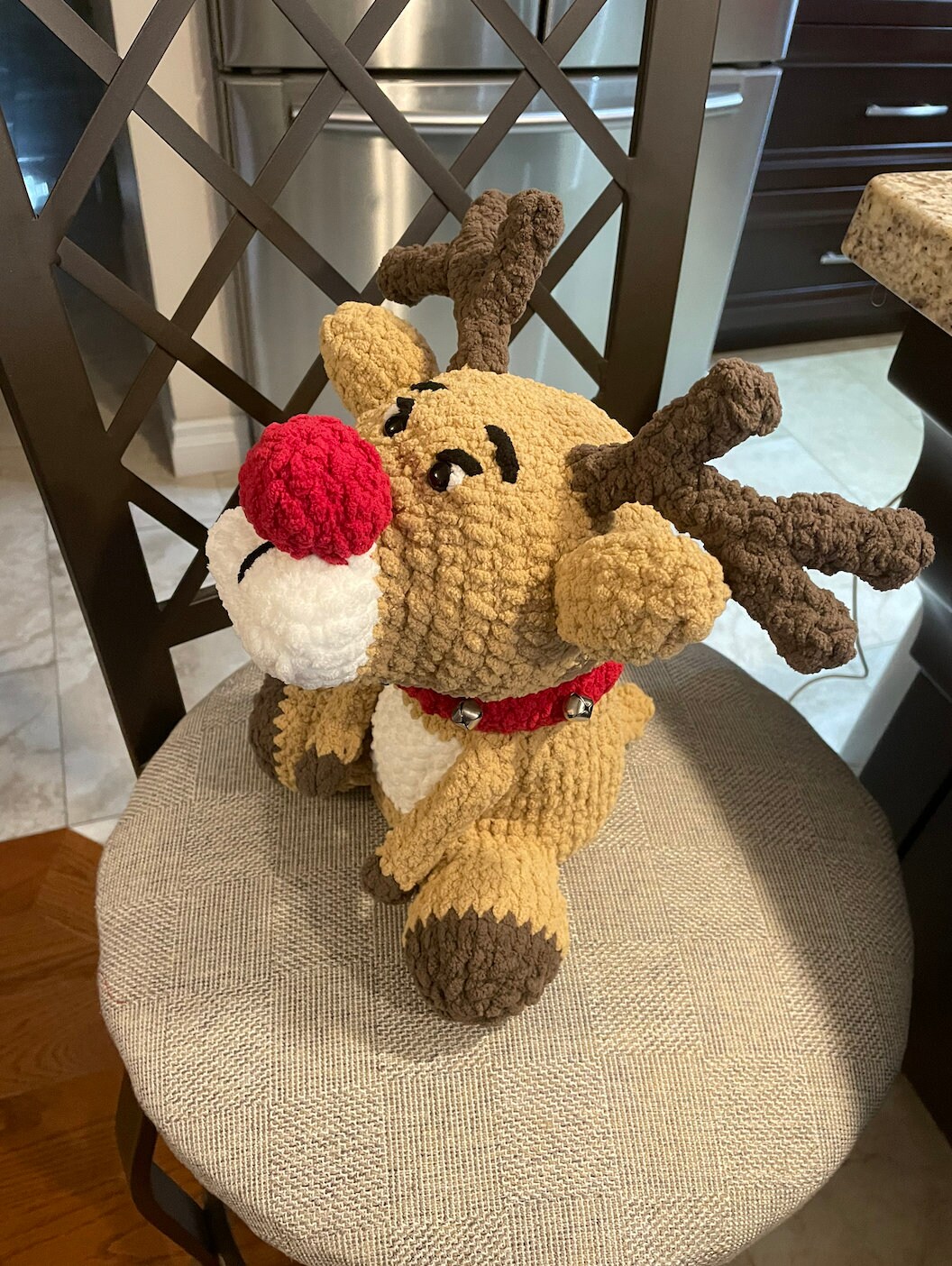 Rudolph Red Nose Reindeer Stash Jar Pattern - Etsy