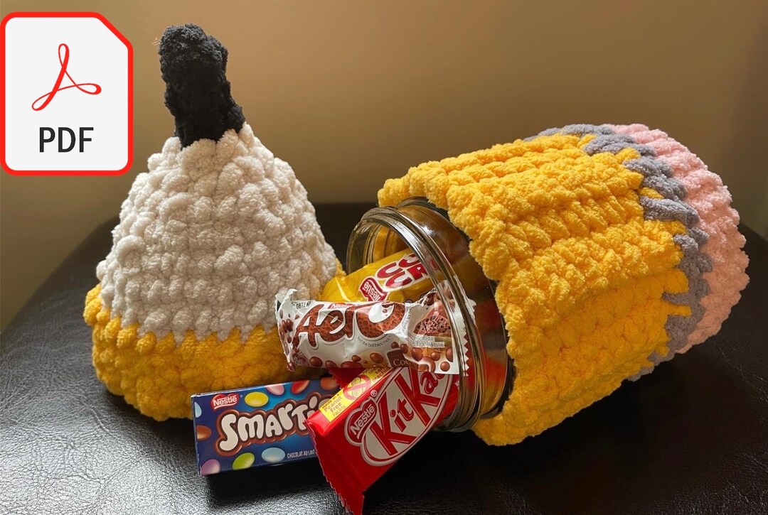 Teacher Pencil Stash Jar Pattern - Etsy