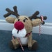 Rudolph Red Nose Reindeer Stash Jar Pattern - Etsy