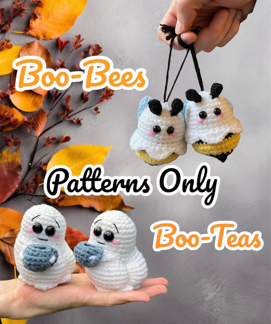 Boo-bee and Boo-tea Crochet Patterns Bundle - Etsy