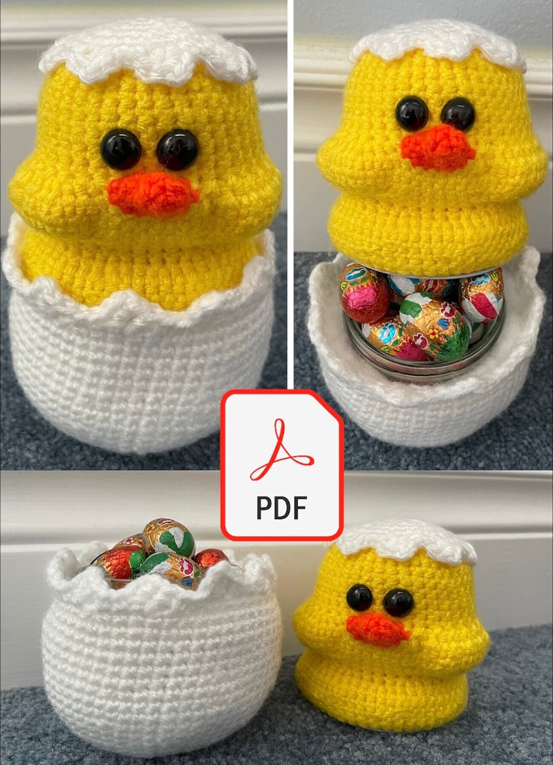 Chick Stash Jar Pattern - Etsy
