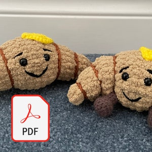 Croissant Amigurumi Crochet Pattern - Etsy