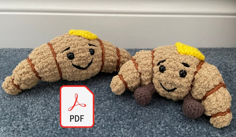 Croissant Amigurumi Crochet Pattern - Etsy
