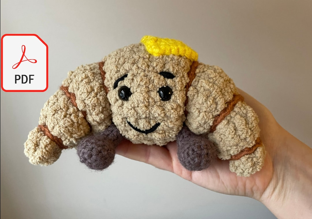 Croissant Amigurumi Crochet Pattern - Etsy