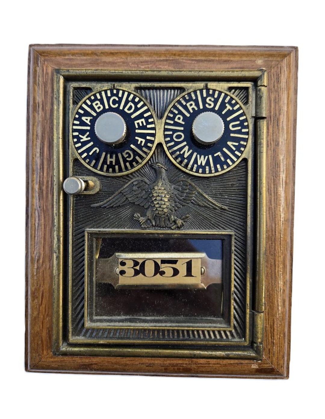 Vintage RETRO Wood Post Office Lock Box Coin Bank Piggy Bank ~ No Key ...