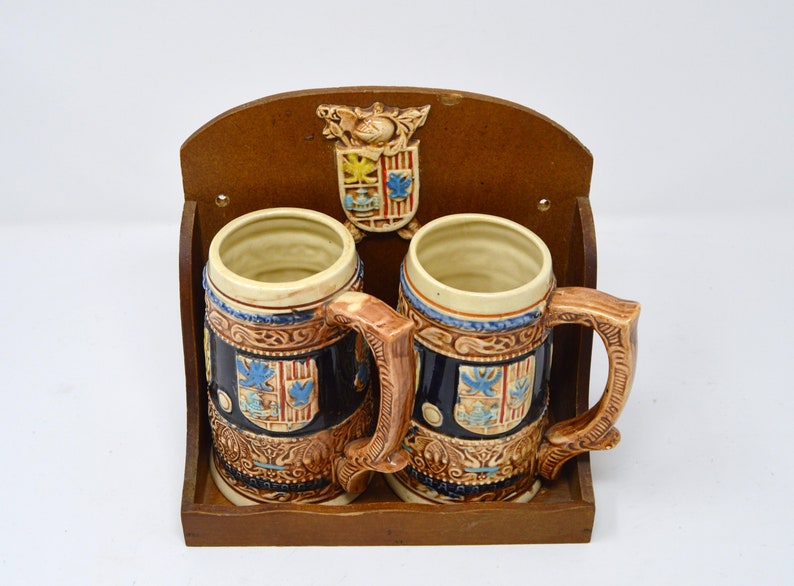 Enesco Imports Japan Vintage Set of Mug / Stein With Storage Wall ...