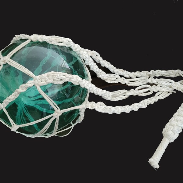 Macrame Glass Ball Hanging - Etsy