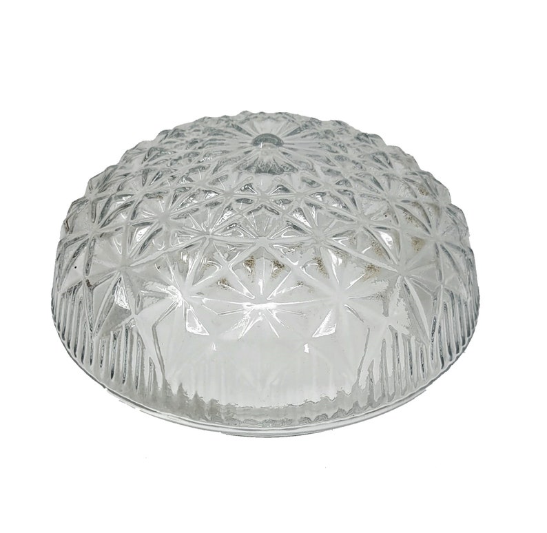 Vintage Clear Glass Ceiling Lamp Shade - Etsy