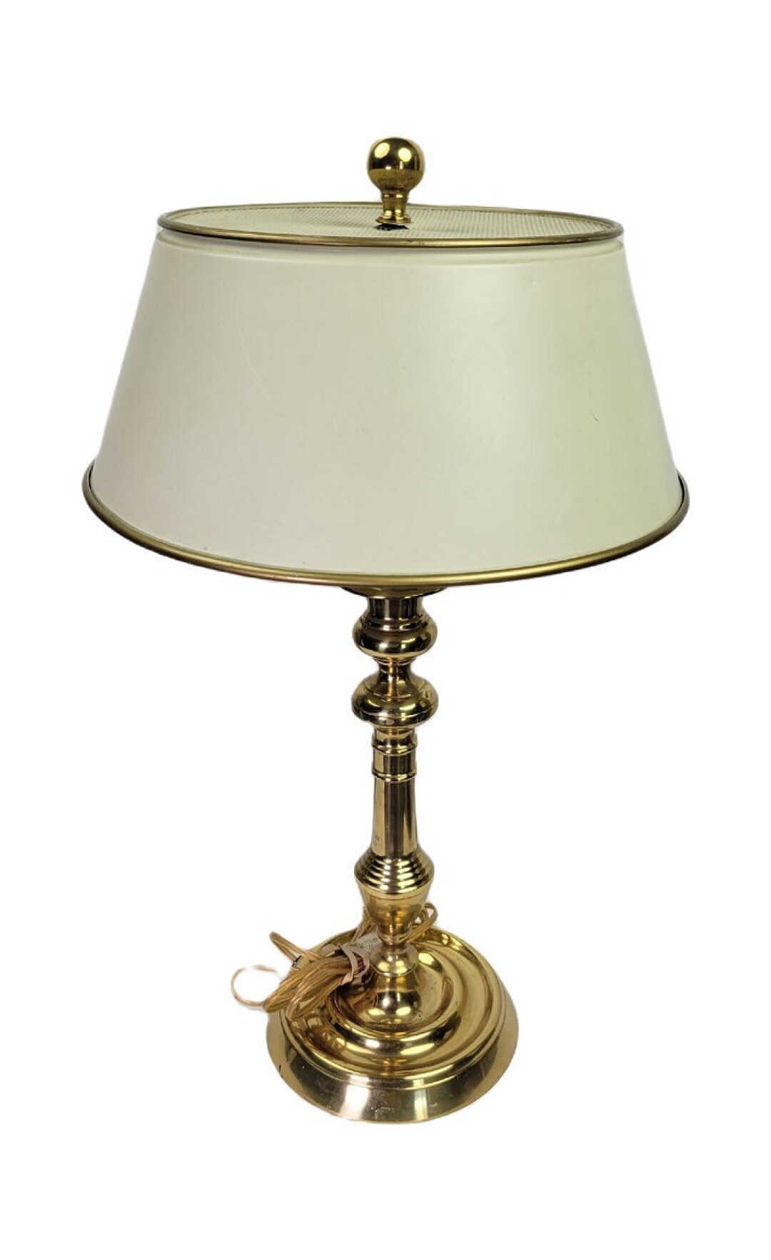 Vintage Tole Lamp Brass Metal Tole Shade by Bombay Company - Etsy