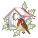 Christmas Robin - Machine Embroidery Designs Instant Download 4x4 5x5 ...
